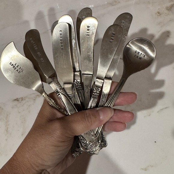 Kitchen | Set Of 11 Stainless Cheese Butter Jam Knife Spreader ...